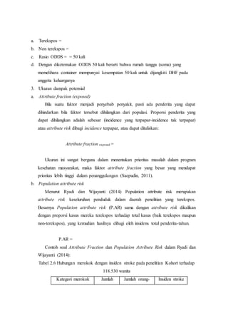 Ukuran asosiasi epidemiologi | DOCX