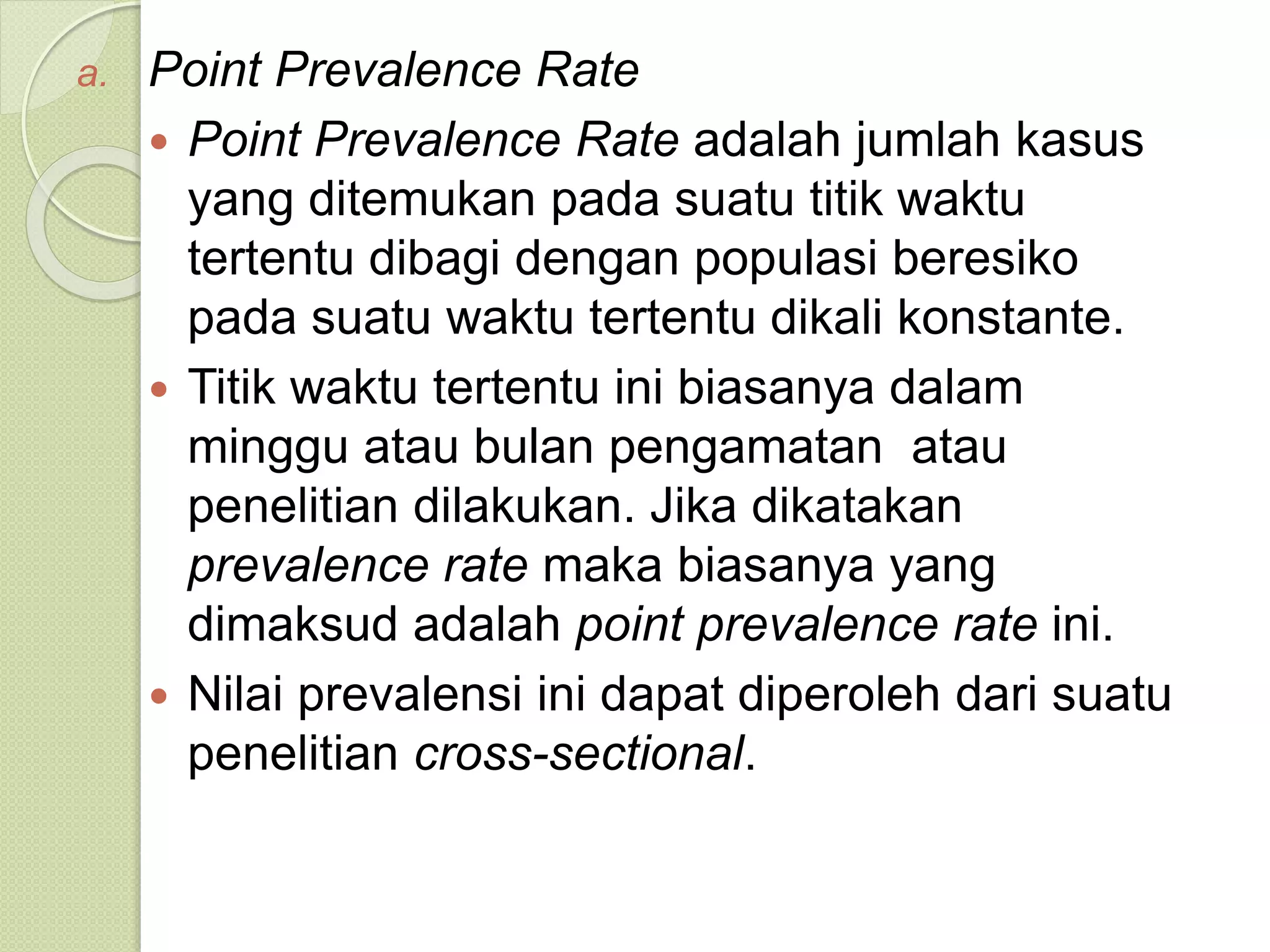 Ukuran epidemiologi | PPTX