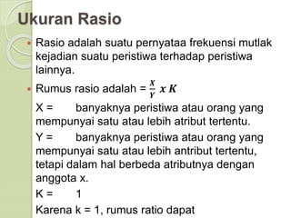 Ukuran epidemiologi | PPTX