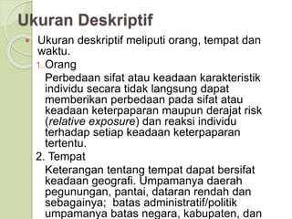Ukuran epidemiologi | PPTX