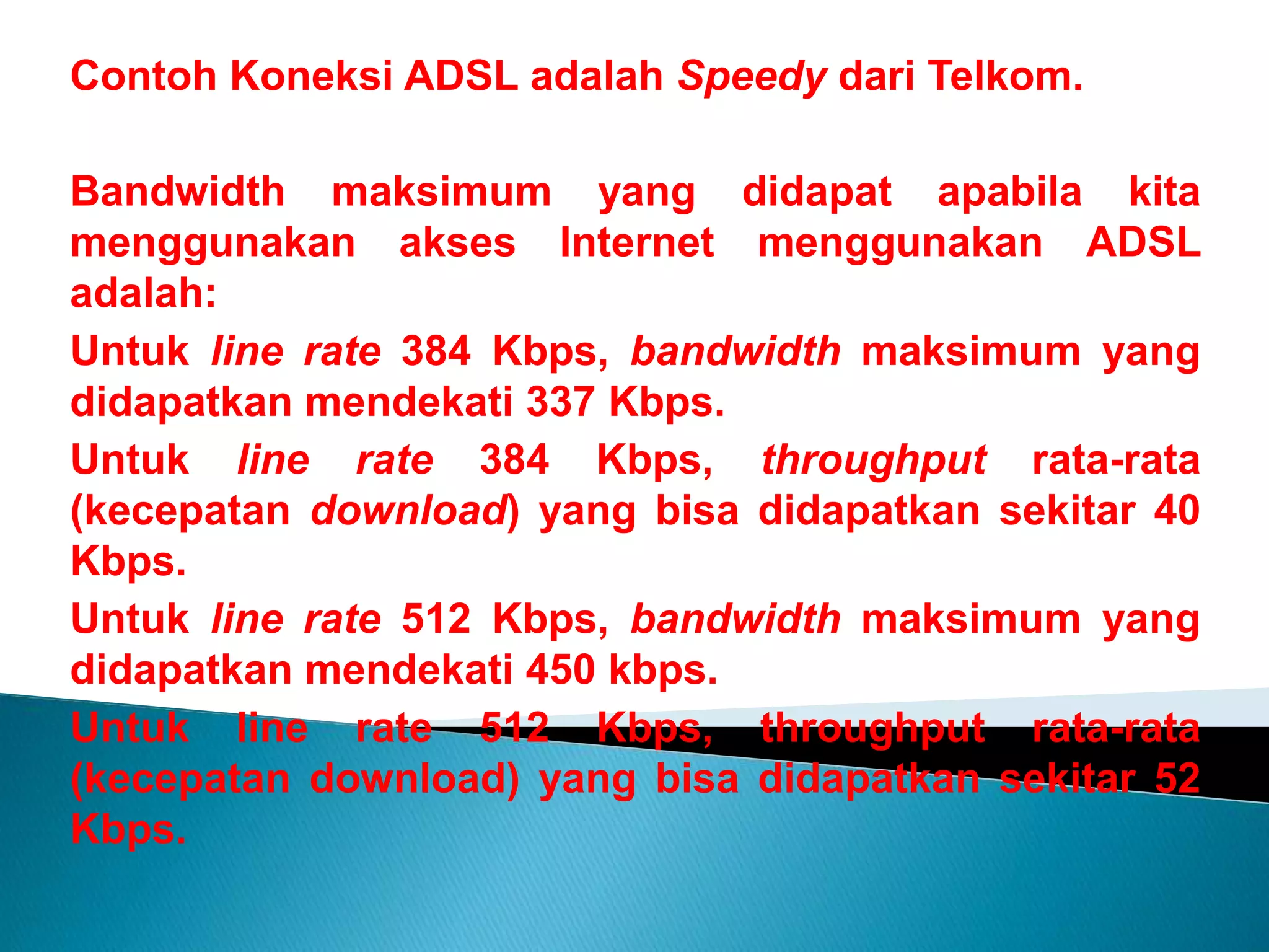 Ukuran Kecepatan Akses Internet | PPTX