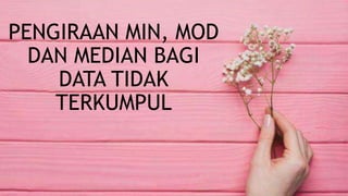 Ukuran kecenderungan memusat ; min, mod, median (EDUP3063 Pentaksiran ...