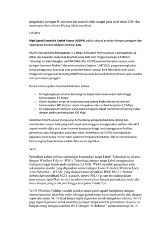 Ukuran kecepatan akses internet | PDF