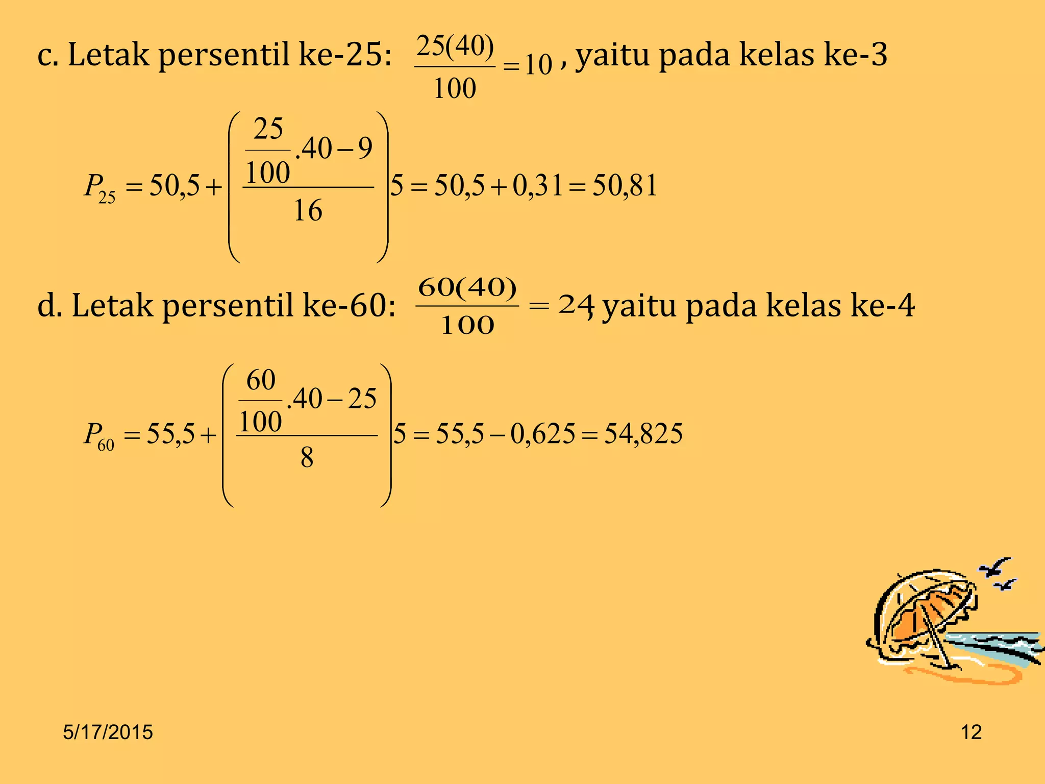 Ukuran letak data | PPTX