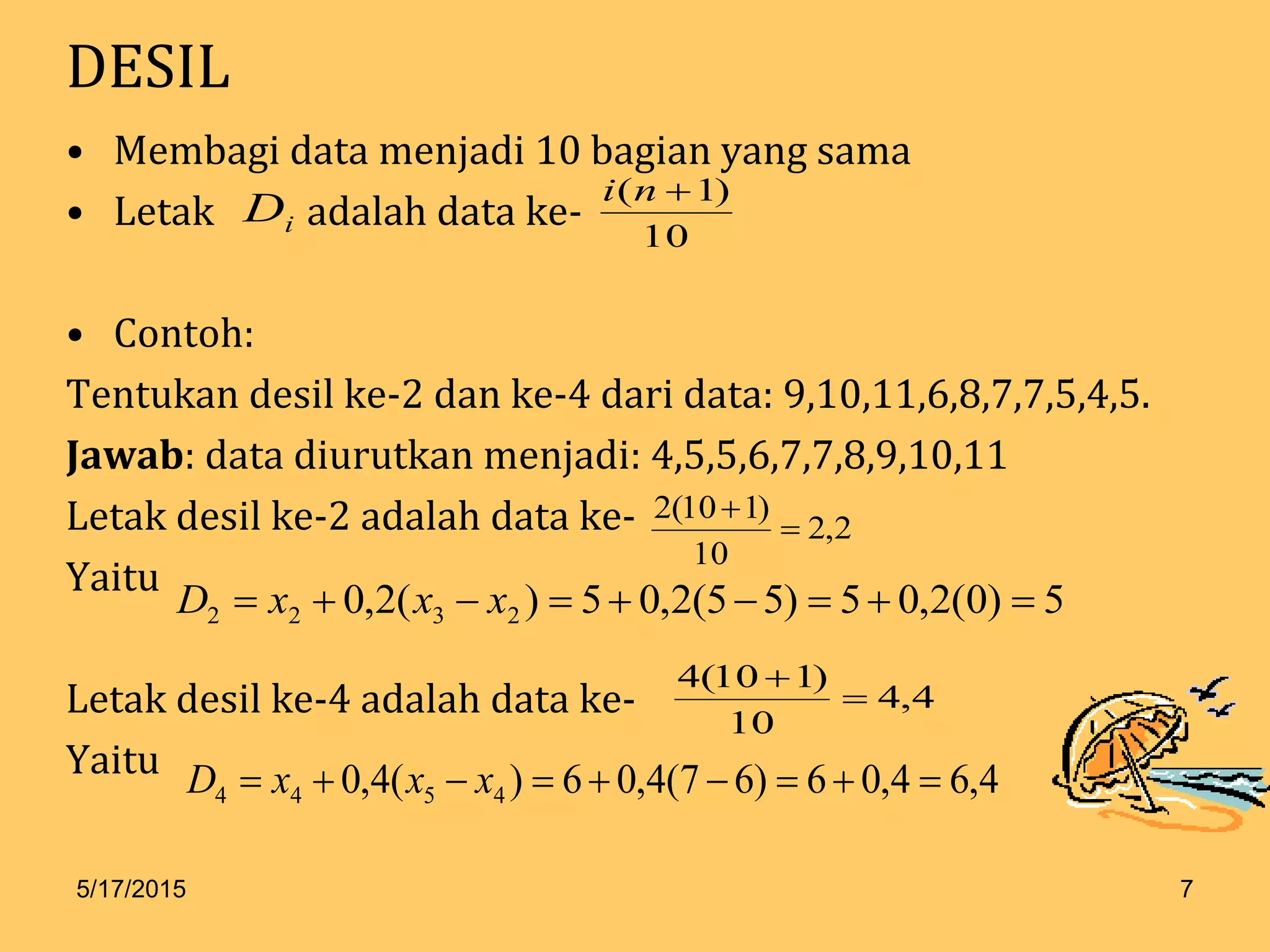 Ukuran letak data | PPTX