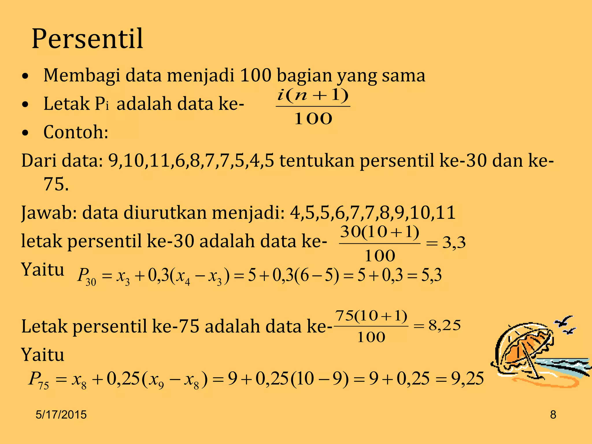 Ukuran letak data | PPTX