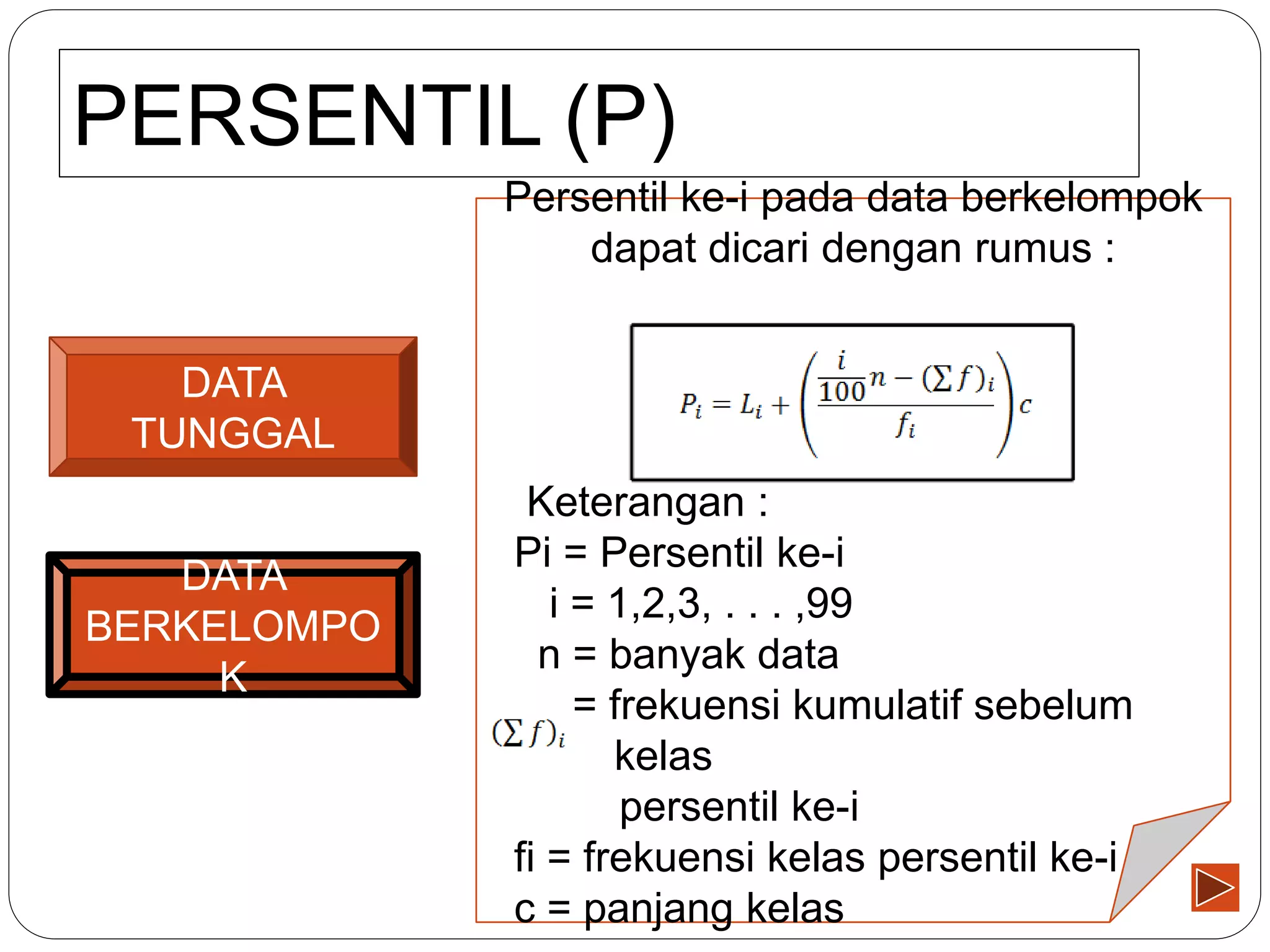 Ukuran letak data | PPTX