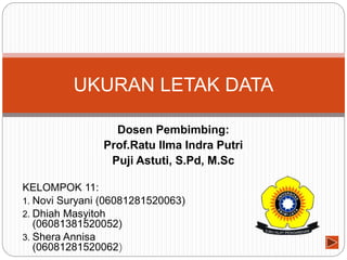 Ukuran letak data | PPTX