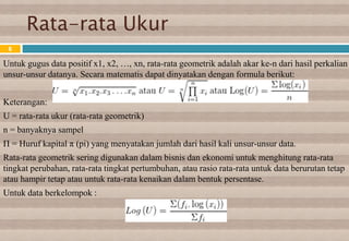 Ukuran pemusatan | PPTX