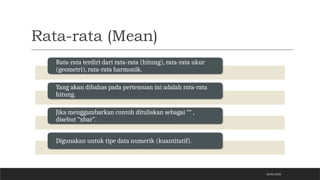 Ukuran Pemusatan Data Statistika Dasar.pptx