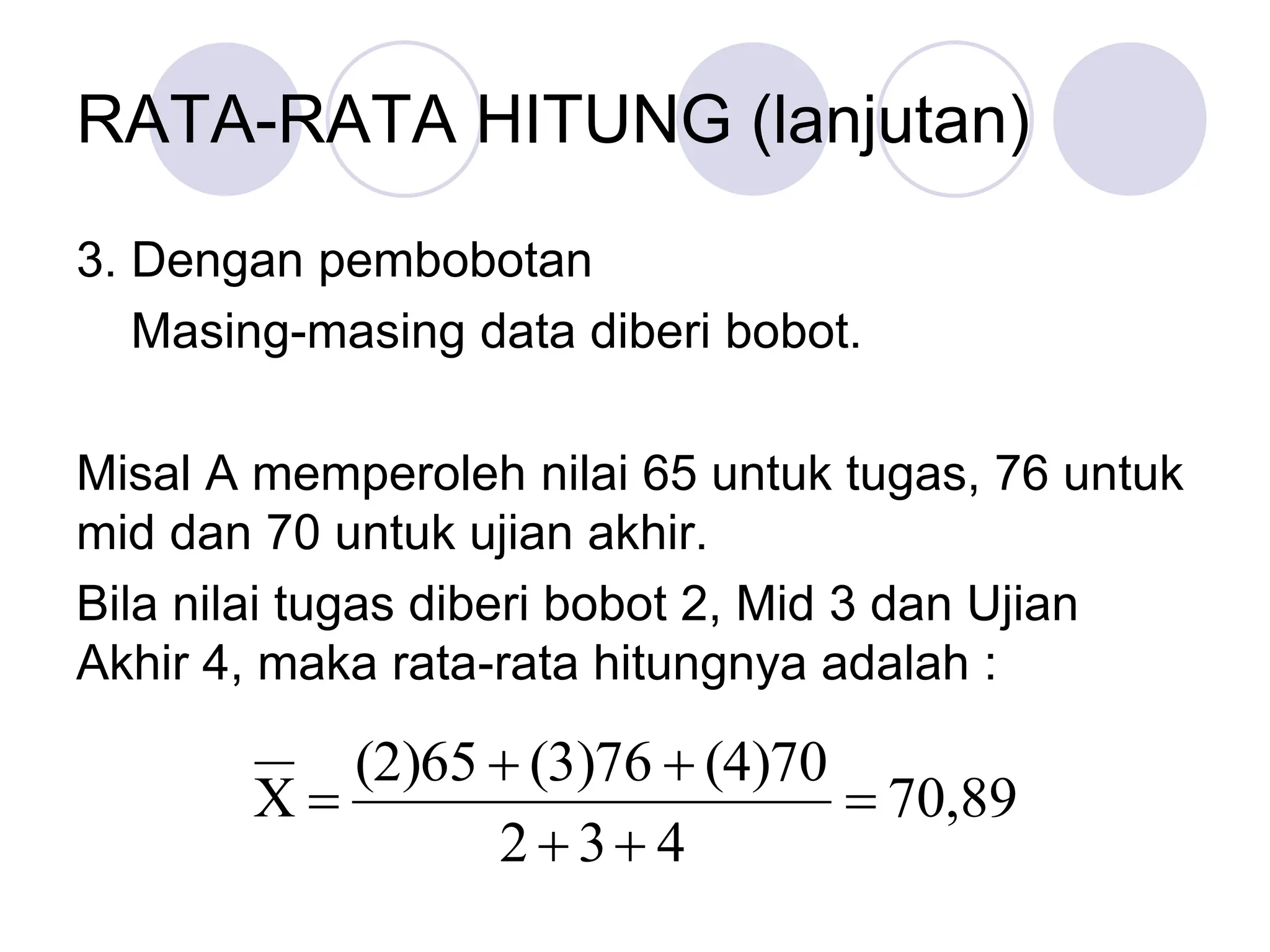 ukuran pemusatan amin kuliah MEAN MEDIAN DAN MODUS.ppt