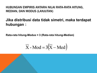 Mata Kuliah Statistika UKURAN PEMUSATAN DAN.pptx