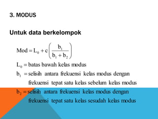 Mata Kuliah Statistika UKURAN PEMUSATAN DAN.pptx
