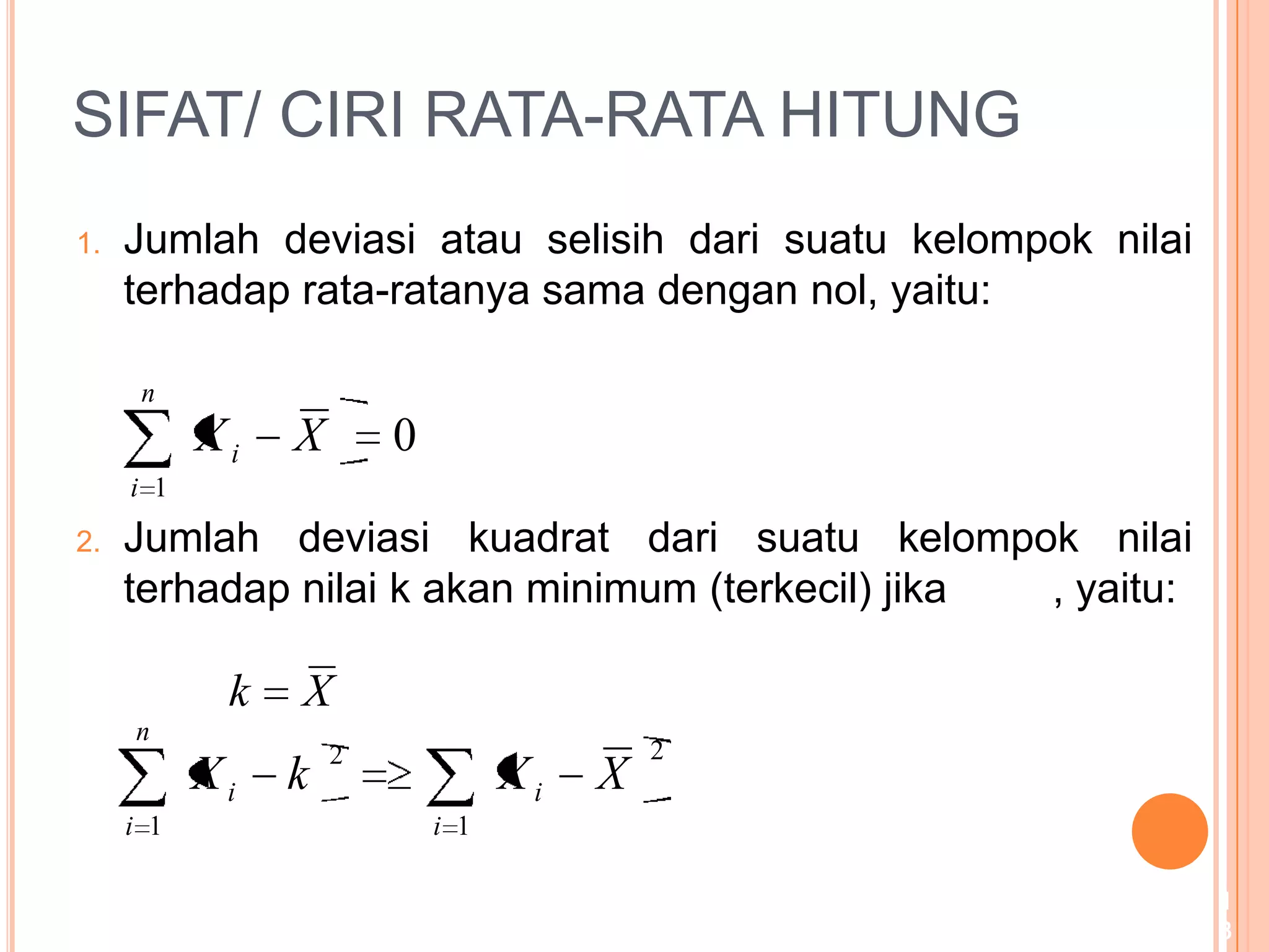 Ukuran pemusatan data | PPTX