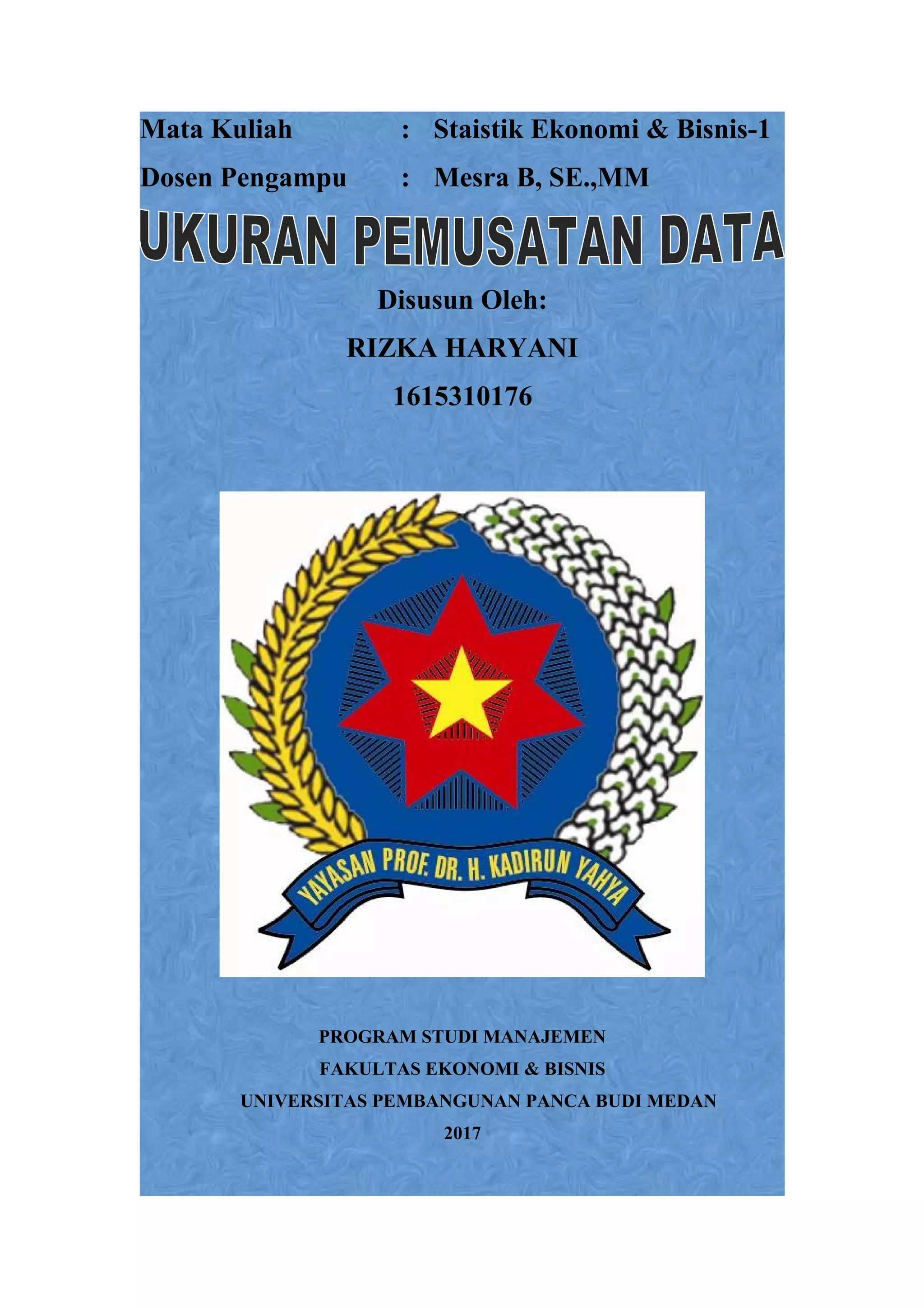 Ukuran pemusatan data | PDF
