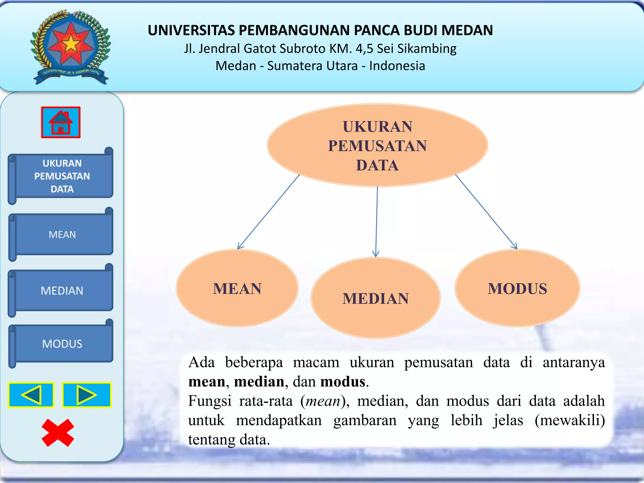 Ukuran pemusatan data statistik | PPTX
