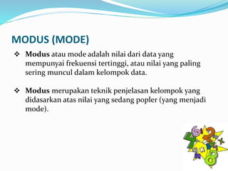 Ukuran pemusatan data haniful muttaqin | PPT