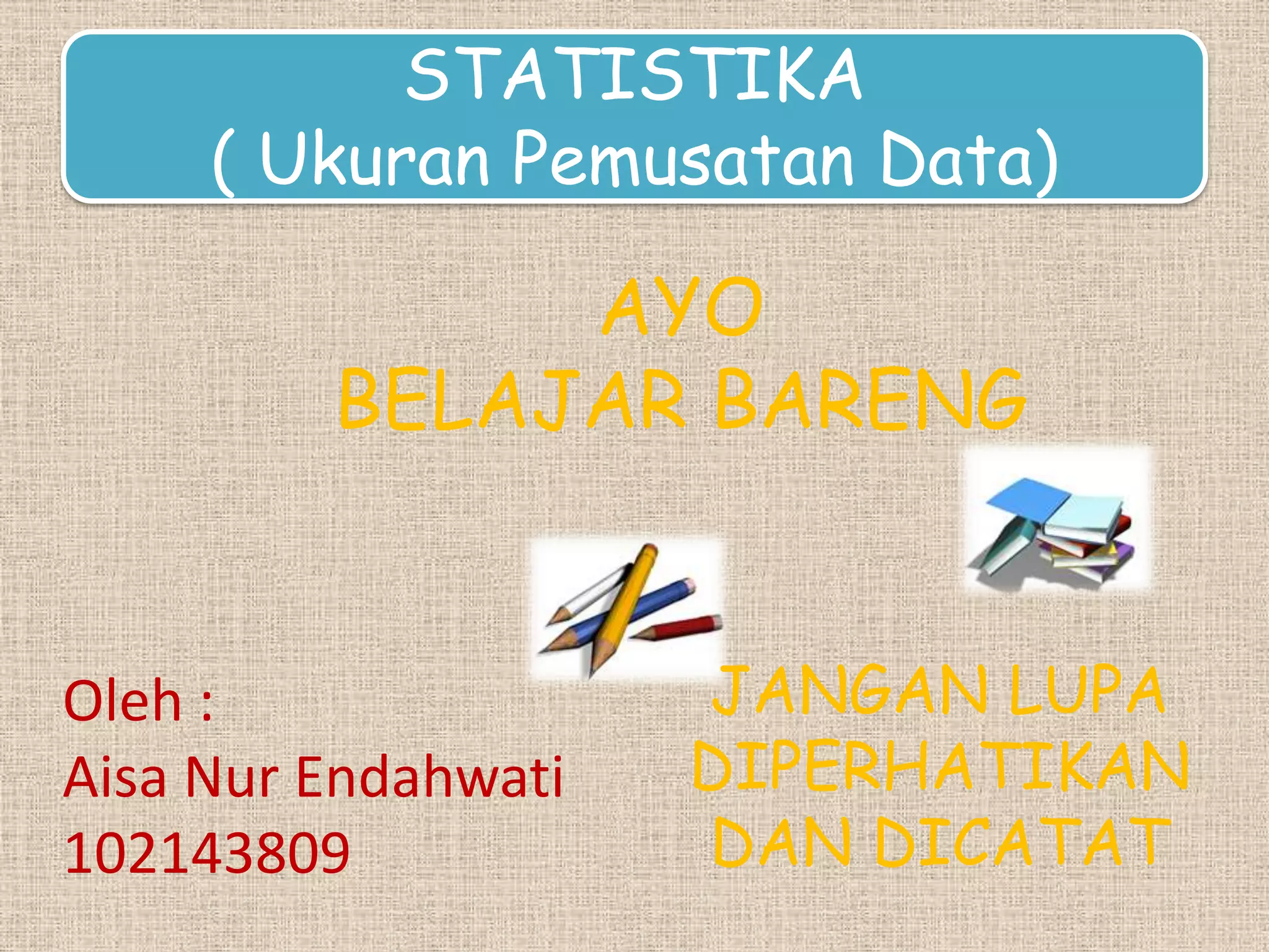 Ukuran penyebaran | PPT