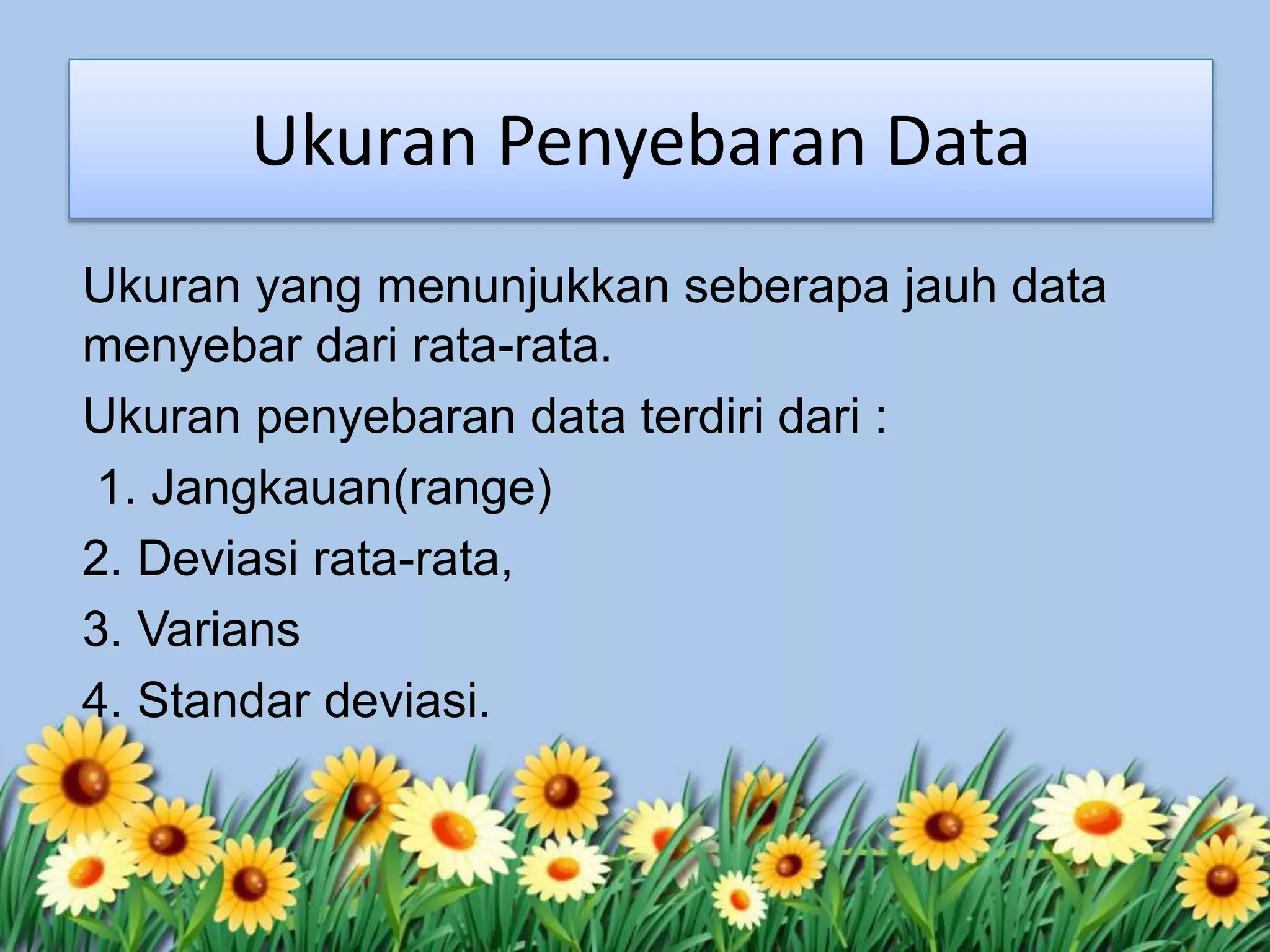 Ukuran Penyebaran Data | PPTX