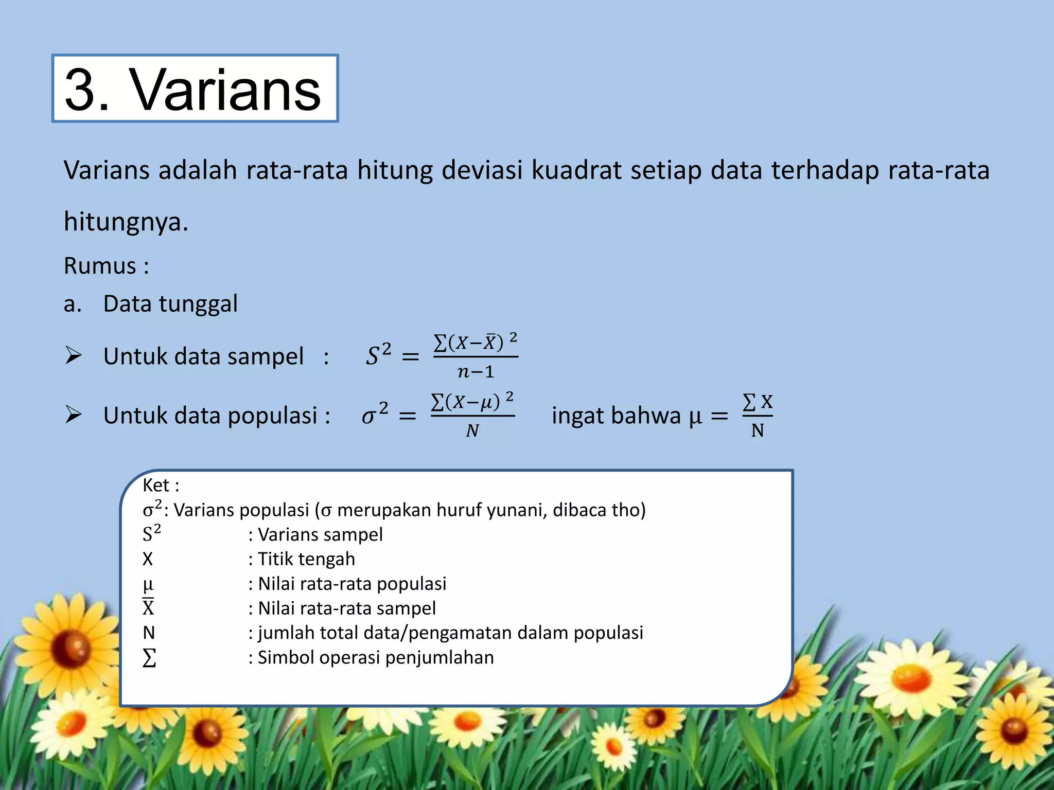Ukuran Penyebaran Data | PPTX