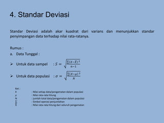 Ukuran Penyebaran Data | PPTX