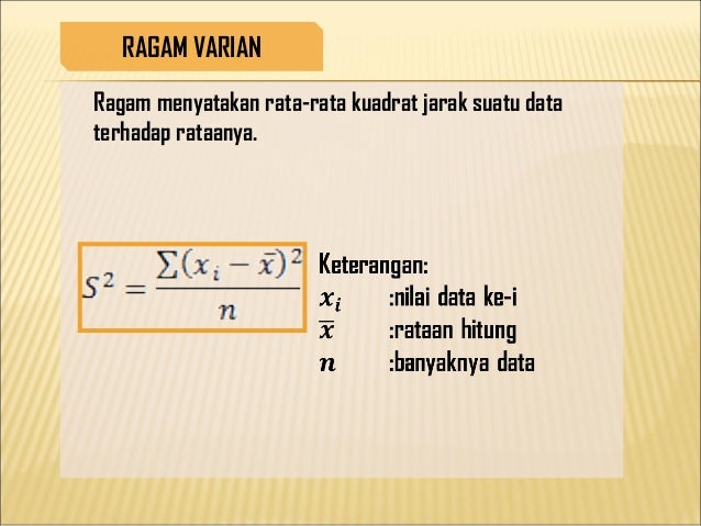 Contoh Ukuran Penyebaran Data Tunggal Statistika Soalan L