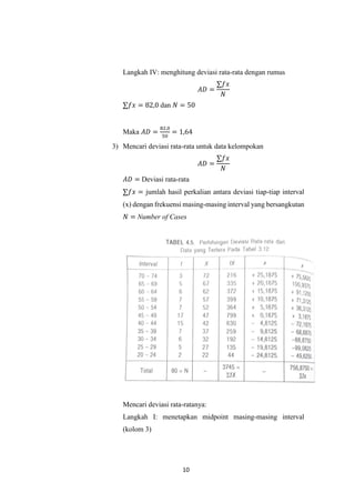Ukuran penyebaran data | PDF