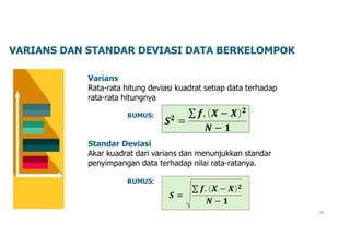 Ukuran penyebaran data berkelompok (statistika) | PPT
