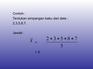 UKURAN_PENYEBARAN_DATA_komplet dasar dasar statistik.ppt