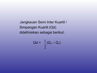 UKURAN_PENYEBARAN_DATA_komplet dasar dasar statistik.ppt