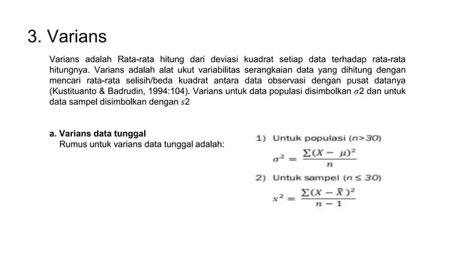 UKURAN DATA PENYEBARAN, JANGKAUAN/RANGE, DEVIASI RATA RATA PPT | PPTX