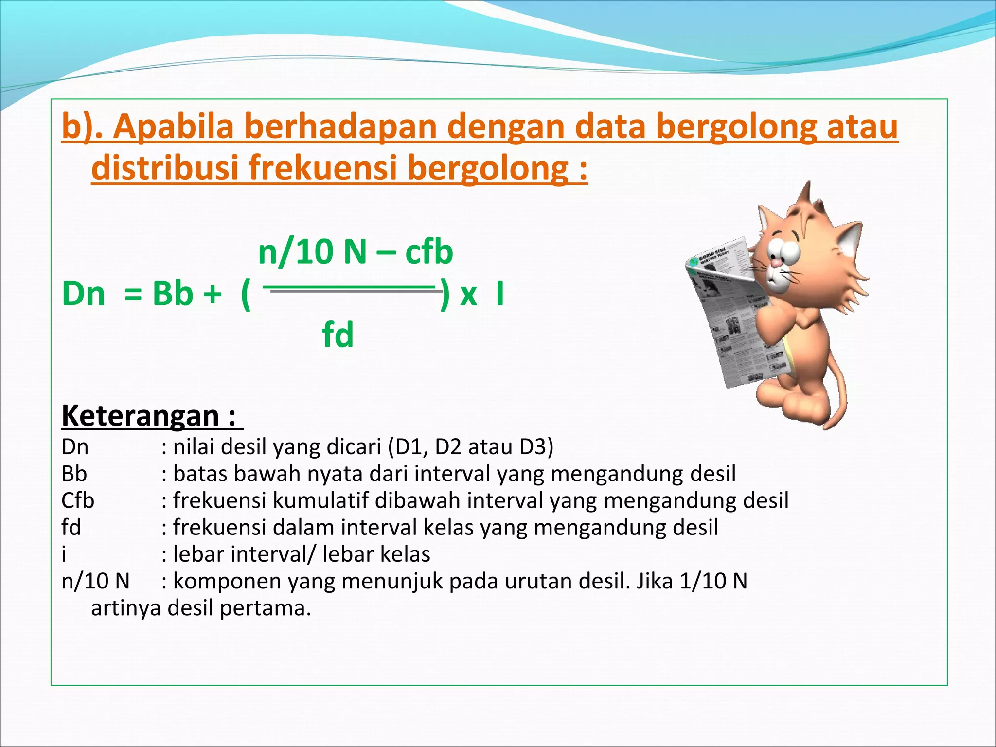 Ukuran penyebaran statistik | PPT