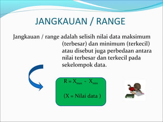 Ukuran penyebaran statistik | PPT