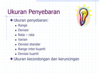 Ukuran statistik | PPT