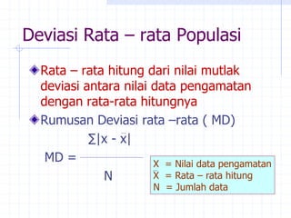 Ukuran statistik | PPT