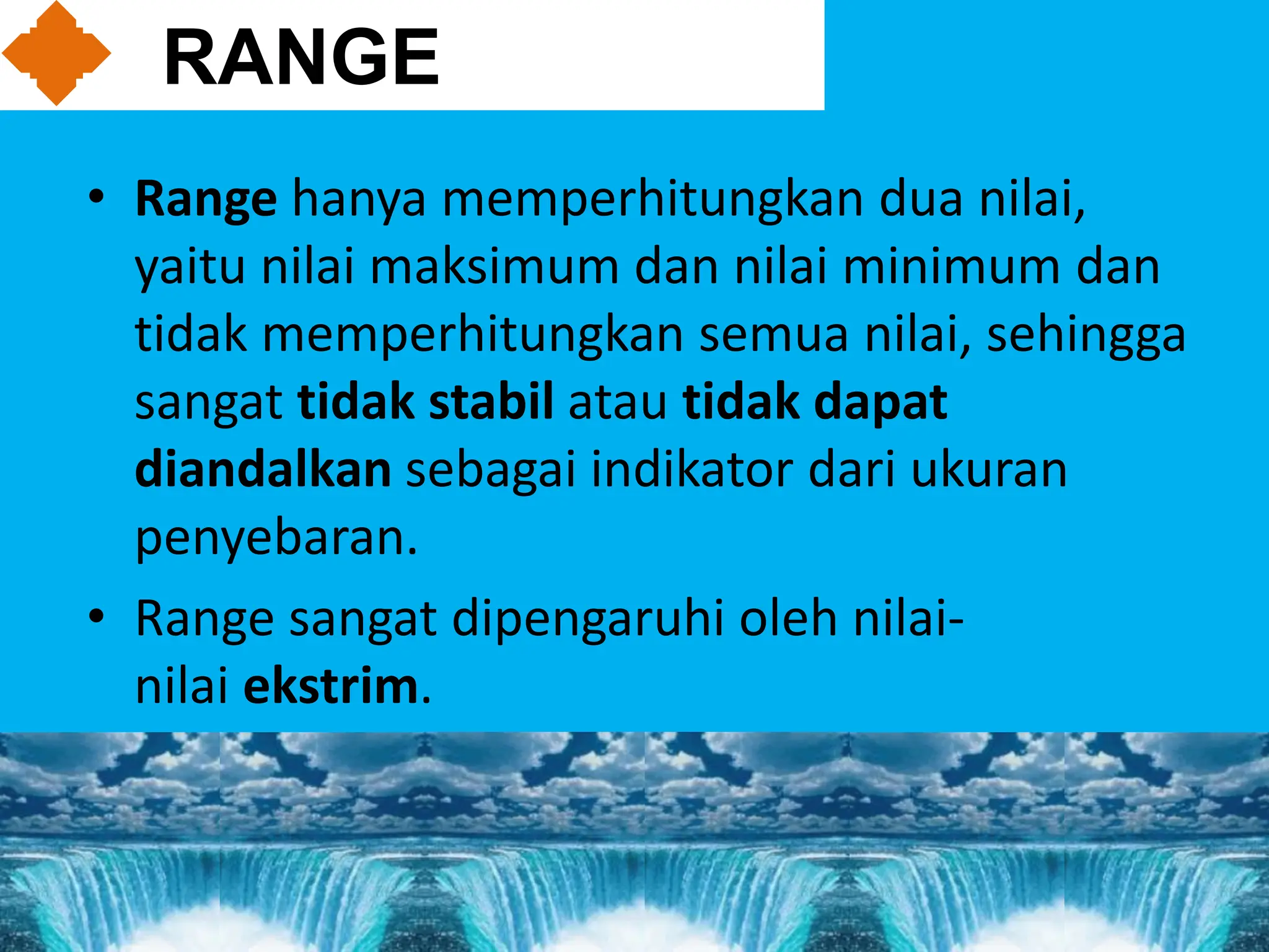 Materi statistika : Ukuran variasi dan dispersi | PPTX
