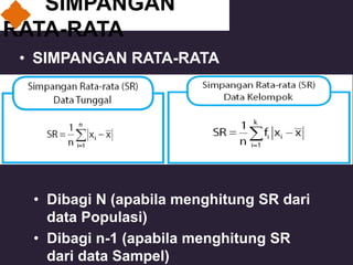 Materi statistika : Ukuran variasi dan dispersi | PPTX