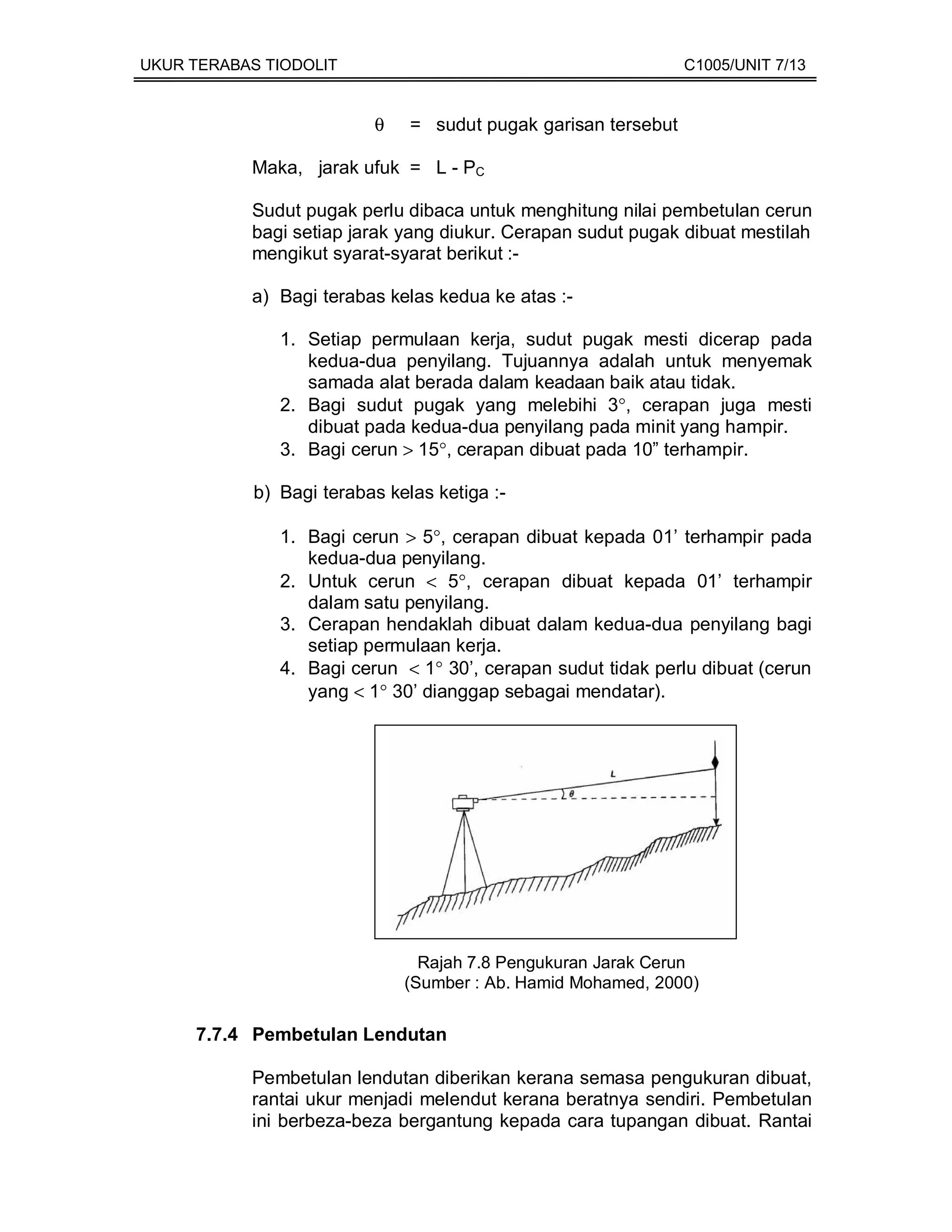 Ukur terabas teodolit | PDF