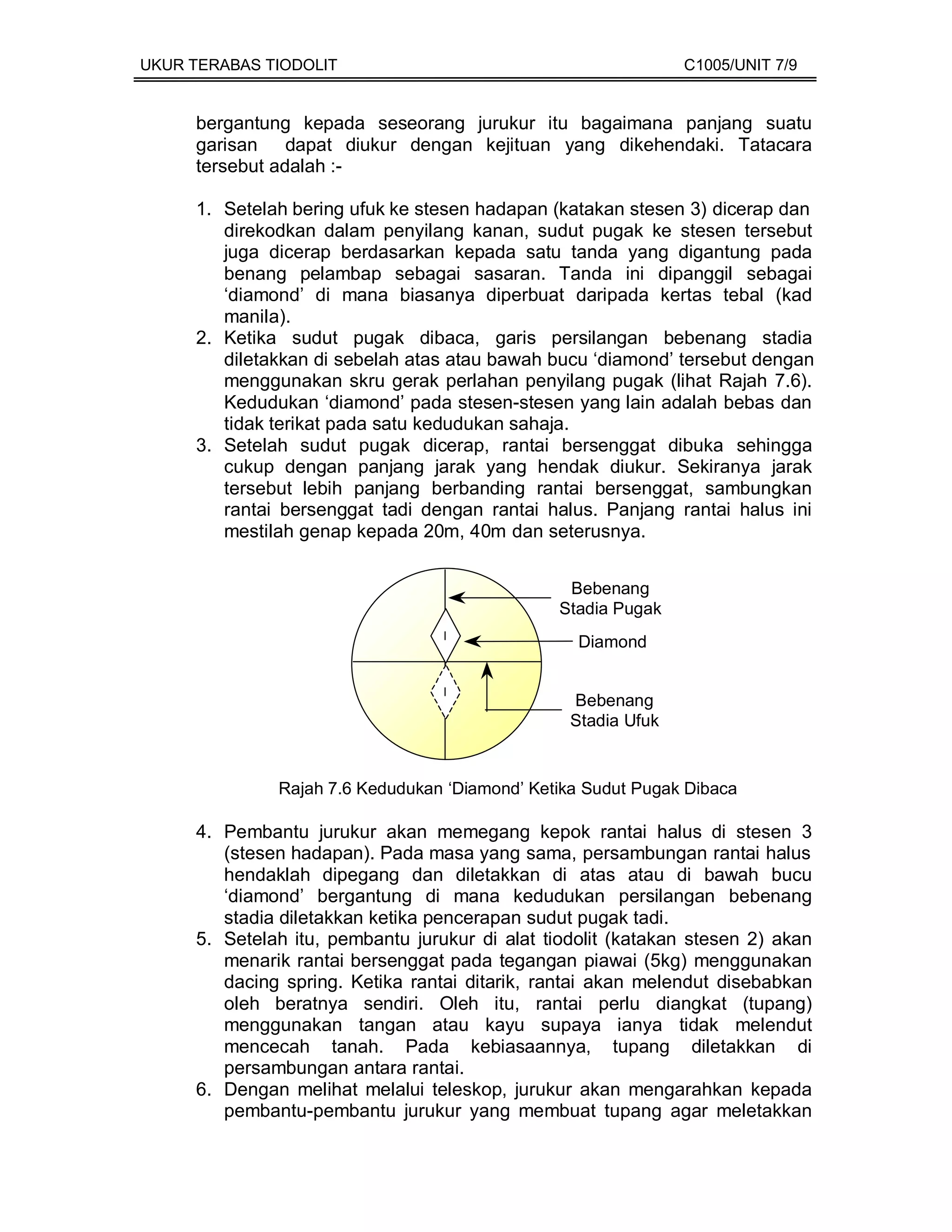 Ukur terabas teodolit | PDF