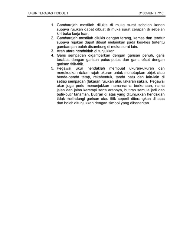 Ukur terabas teodolit | PDF