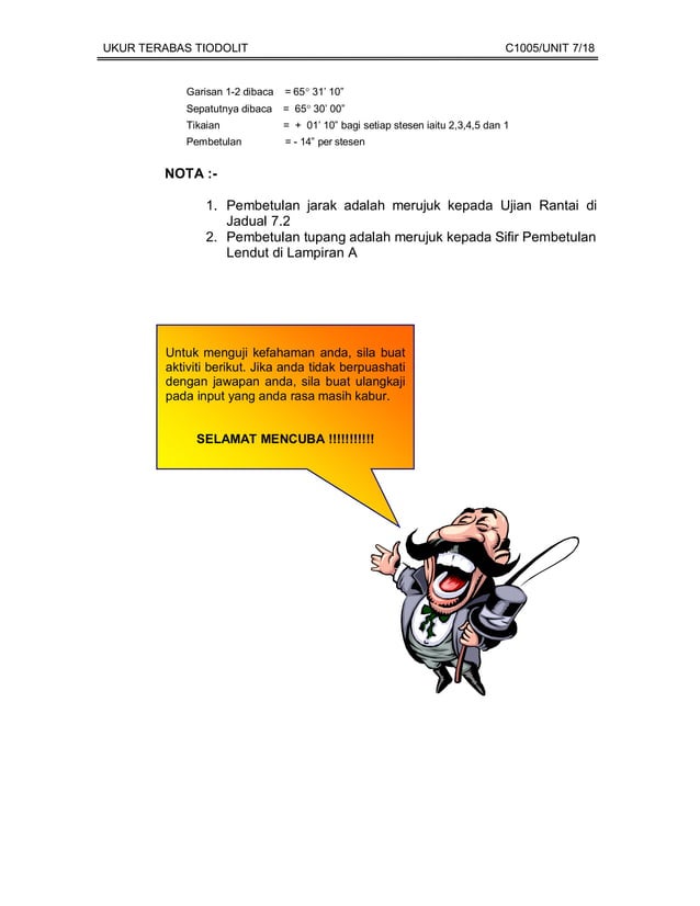 Ukur terabas teodolit | PDF
