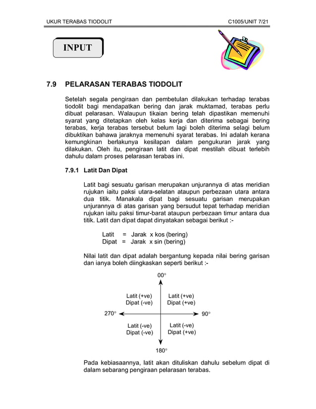 Ukur terabas teodolit | PDF
