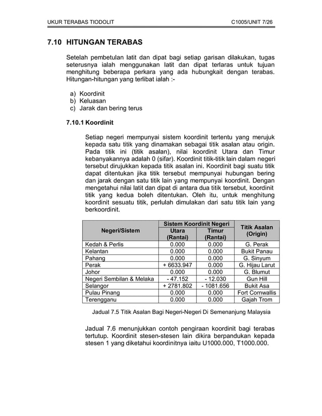 Ukur terabas teodolit | PDF