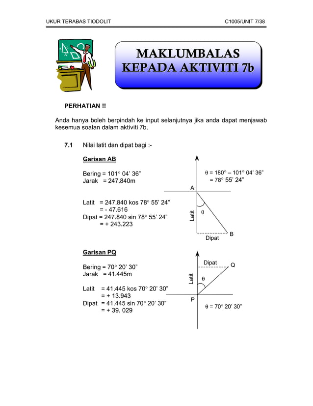 Ukur terabas teodolit | PDF