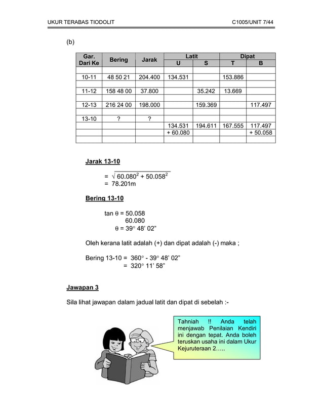 Ukur terabas teodolit | PDF