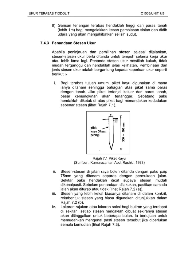 Ukur terabas teodolit | PDF