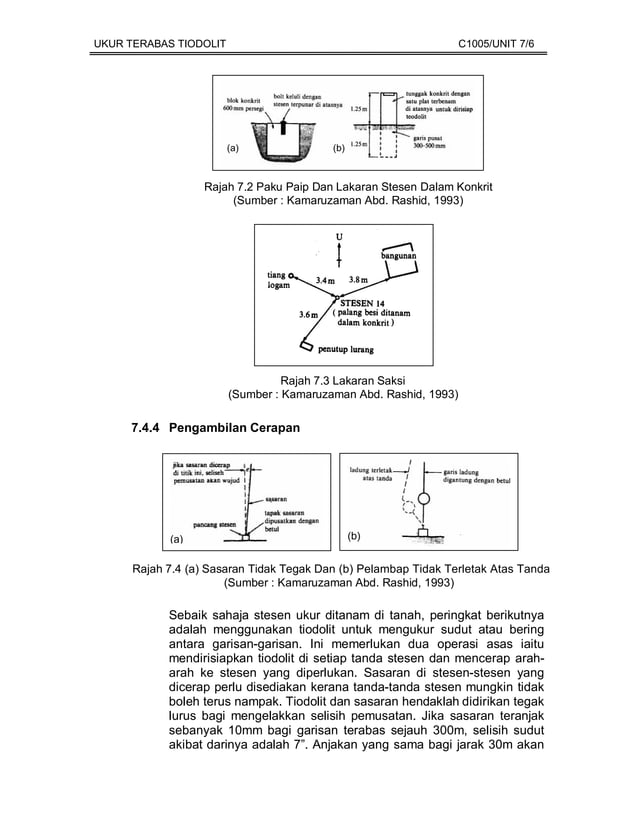 Ukur terabas teodolit | PDF