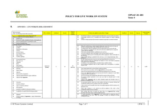 UK Utility Live Electrical Working & Testing Document (SP Energy ...