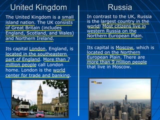 SS6G10a UK vs Russia | PPT | Weather | Science
