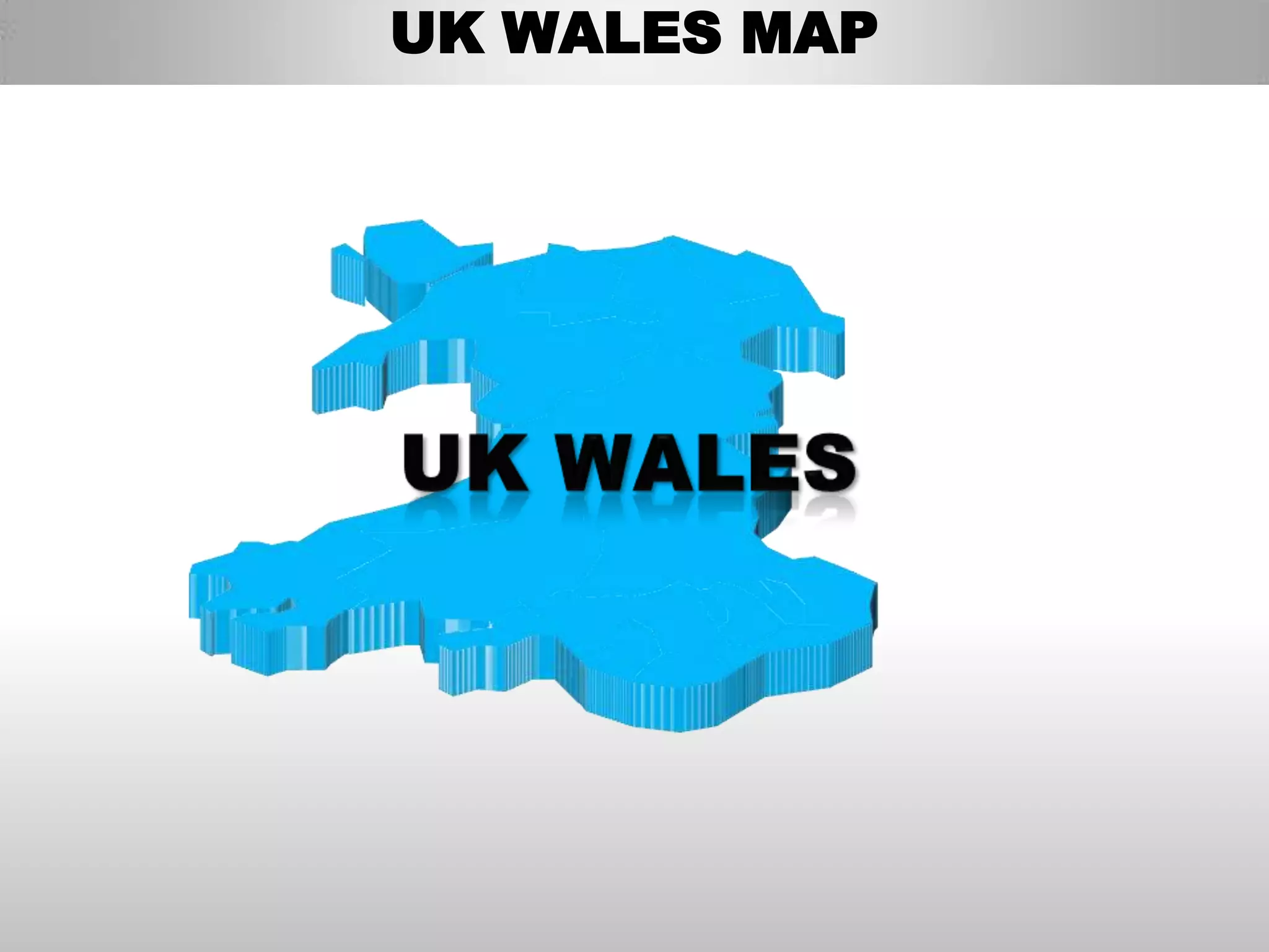 Uk wales country editable powerpoint maps with states and counties | PPTX